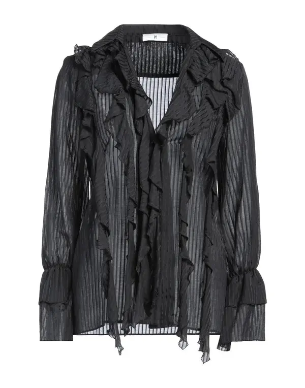 PT TORINO Ruched Striped Shirt