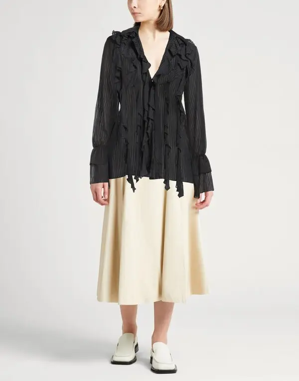 PT TORINO Ruched Striped Shirt