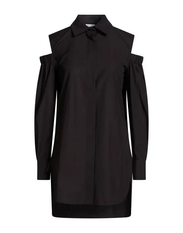 Max Mara Cotton Cold-shoulder Shirt - Black