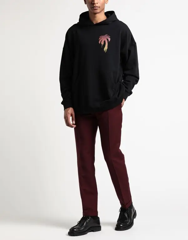 Palm Angels Cotton And Elastane Sweatshirt - Black