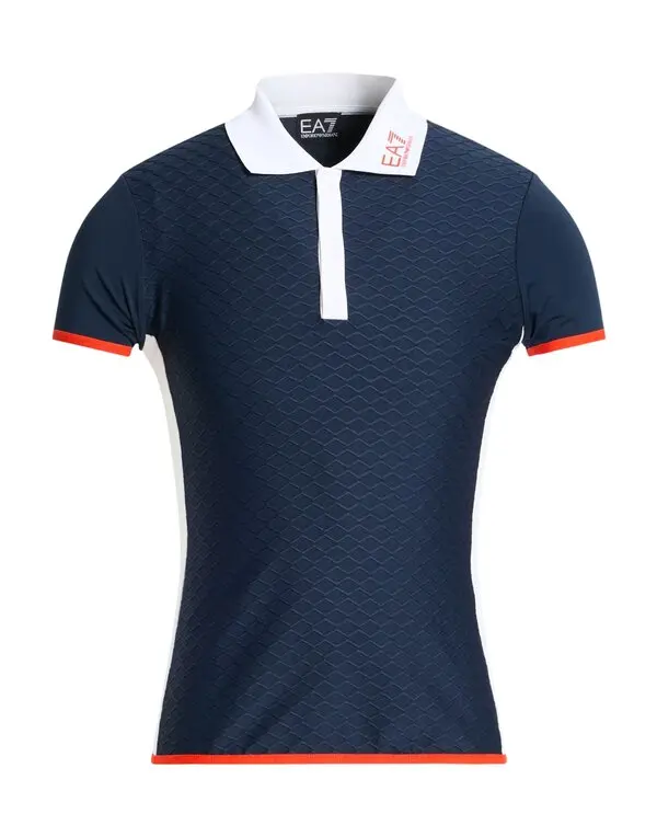 EA7 Polo Shirt Size Polyester, Elastane