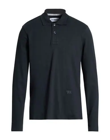 BIKKEMBERGS Polo Shirt Charcoal Size Cotton, Elastane - Grey