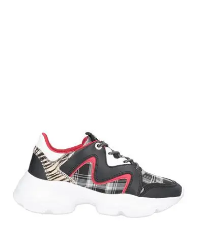 MANILA GRACE Sneakers Size Soft Leather, Textile Fibers, Rubber - Black