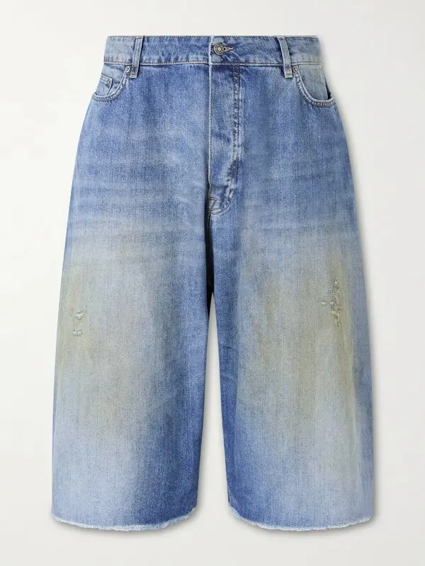 424 Wide-leg Denim Shorts
