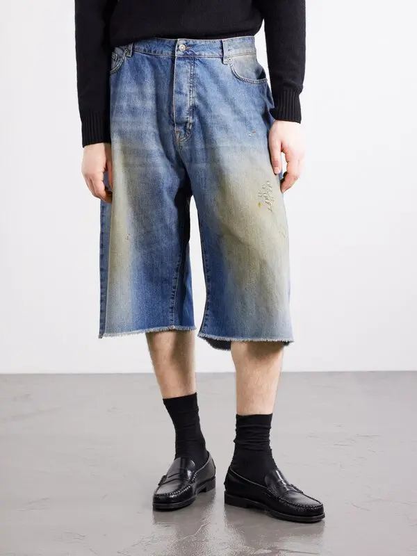 424 Wide-leg Denim Shorts