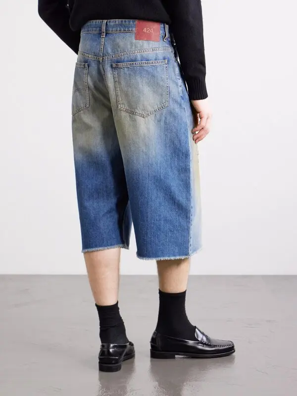 424 Wide-leg Denim Shorts