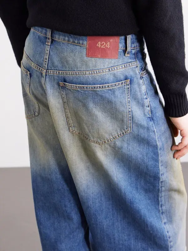 424 Wide-leg Denim Shorts