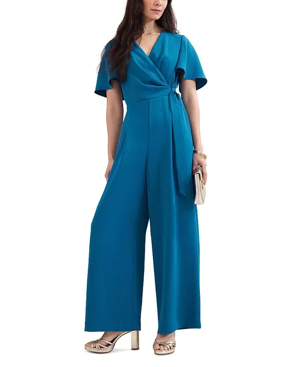 PHASE EIGHT Petite Julissa Wide Leg Jumpsuit - Blue