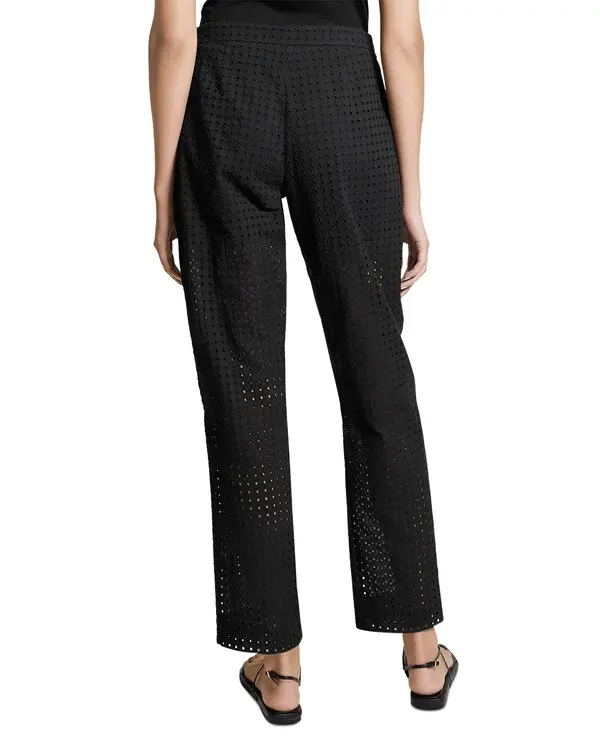Theory Eyelet Embroidered Pants