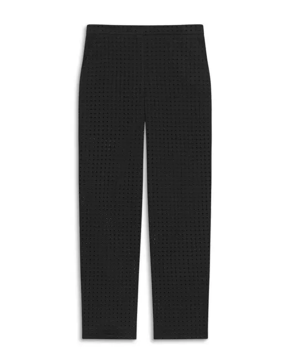 Theory Eyelet Embroidered Pants