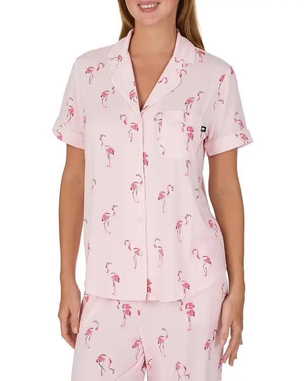Kate Spade New York Printed Short Sleeve Long Pajama Set