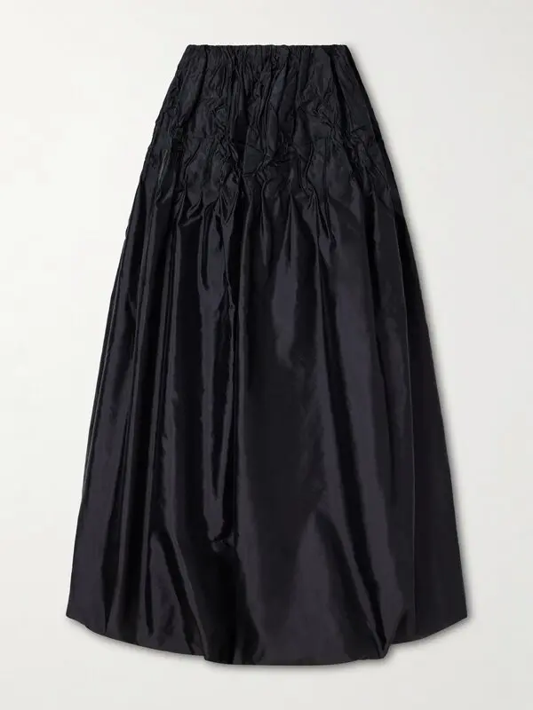 KALLMEYER Linden Crinkled Taffeta Maxi Skirt