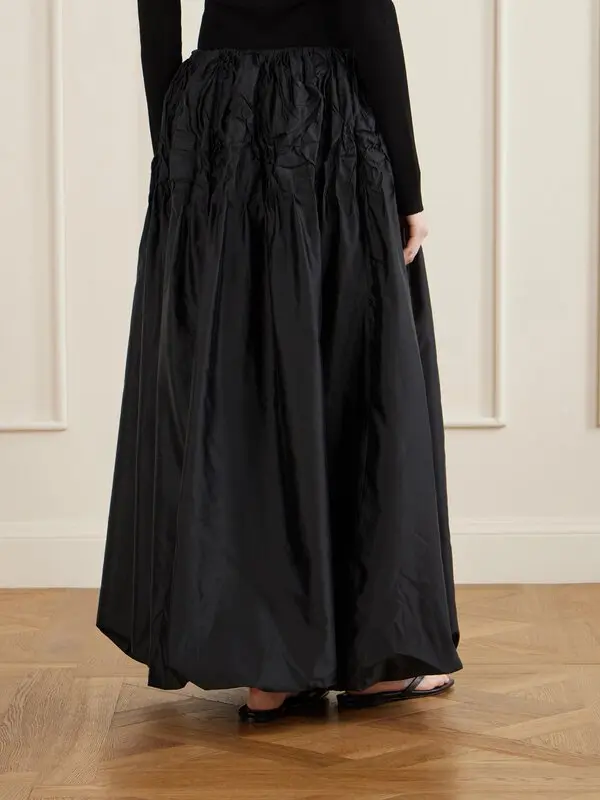 KALLMEYER Linden Crinkled Taffeta Maxi Skirt