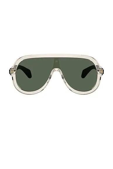 Moncler Sunsette Aviator Sunglasses - Clear