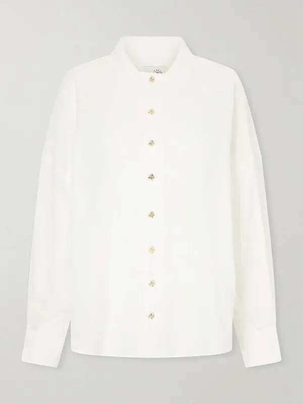 DONDE ESTEBAN Lanzarote Cotton-voile Shirt - White