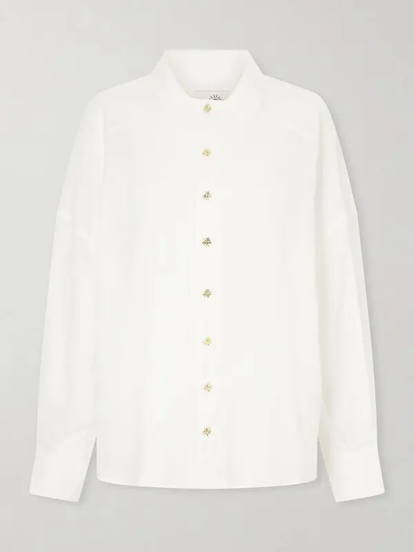 DONDE ESTEBAN Lanzarote Cotton-voile Shirt - White