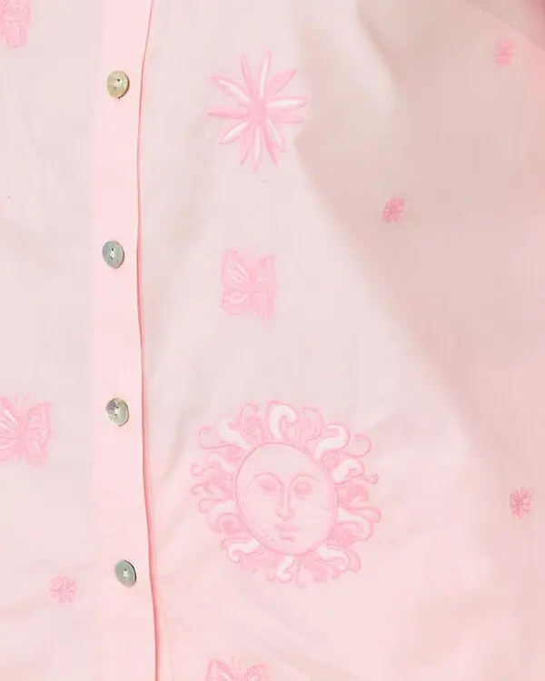 LILLY PULITZER Embroidered Long-sleeve Shirt