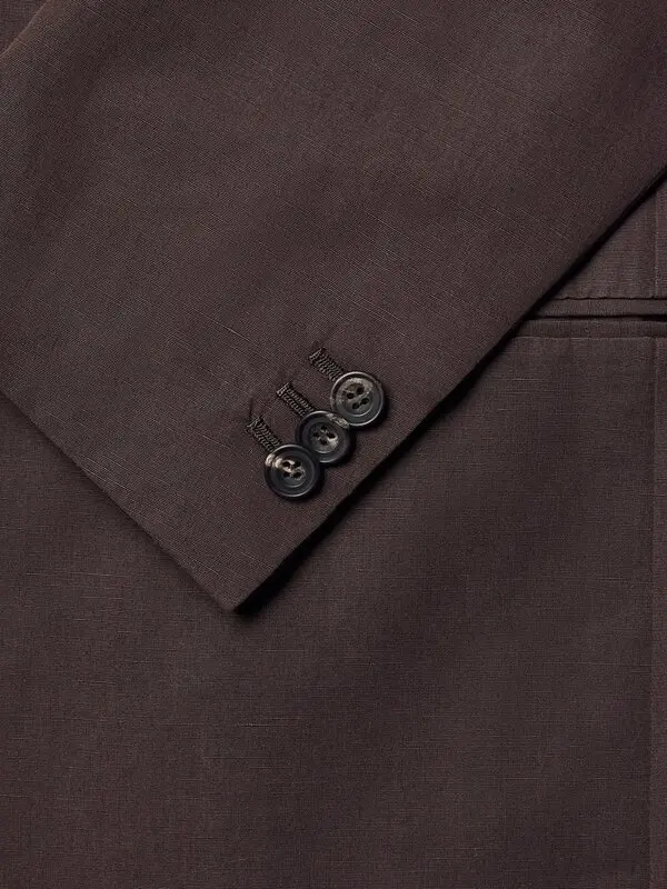 J. MUESER Cotton And Linen-blend Suit Jacket