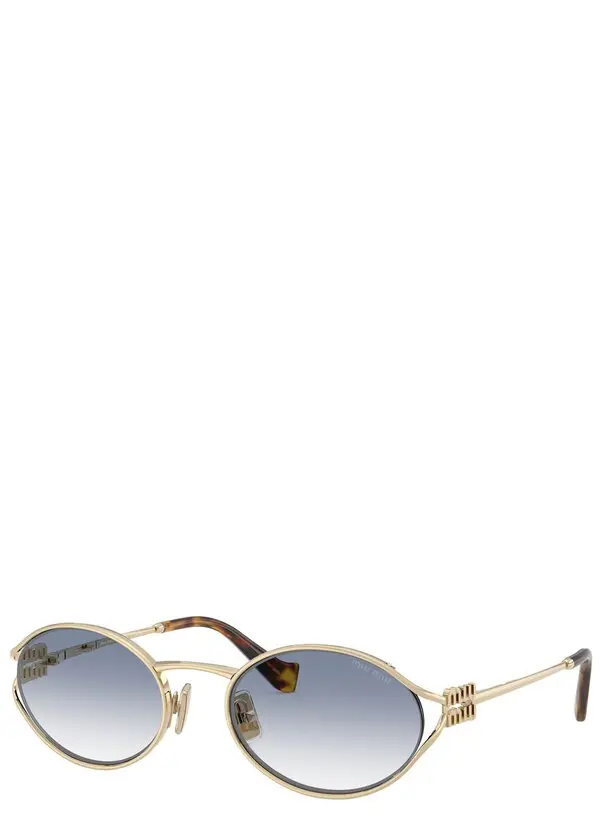 Miu Miu Round-frame Sunglasses - Blue Light