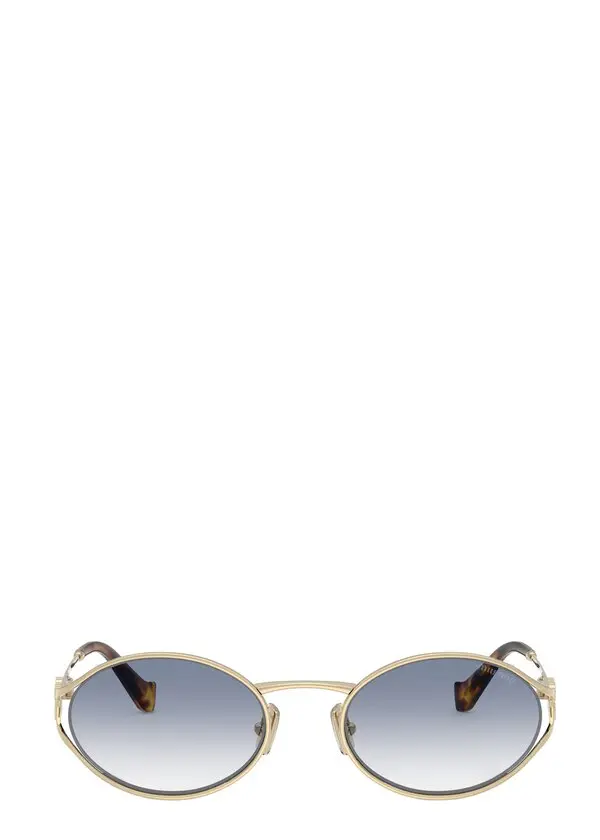 Miu Miu Round-frame Sunglasses - Blue Light