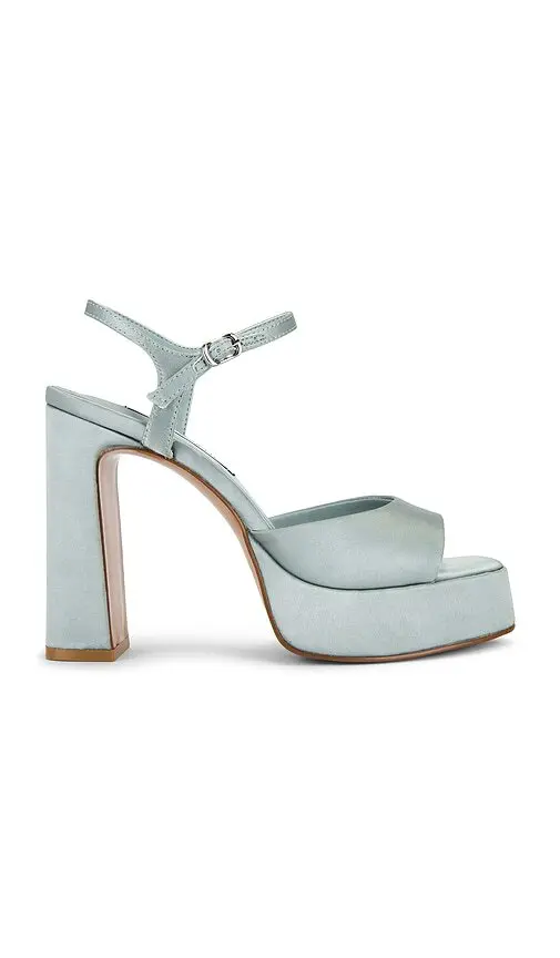Steve Madden Platform Heels With Ankle Buckle - Teal