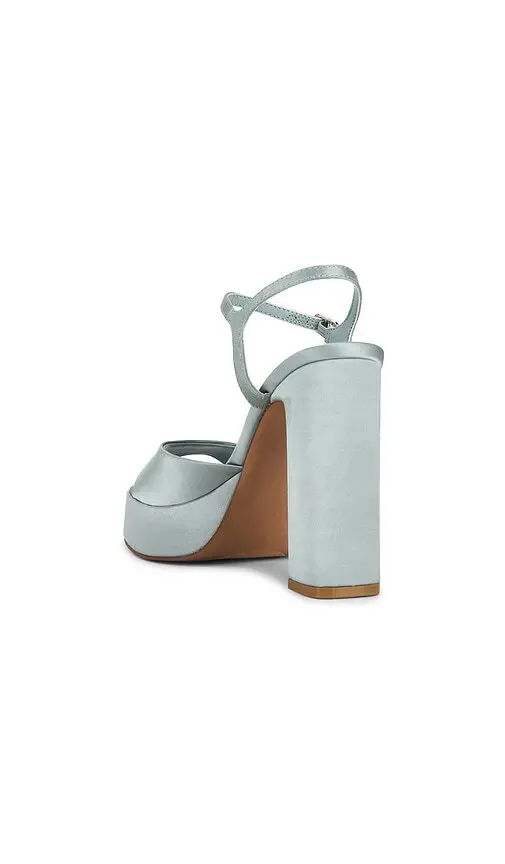 Steve Madden Platform Heels With Ankle Buckle - Teal