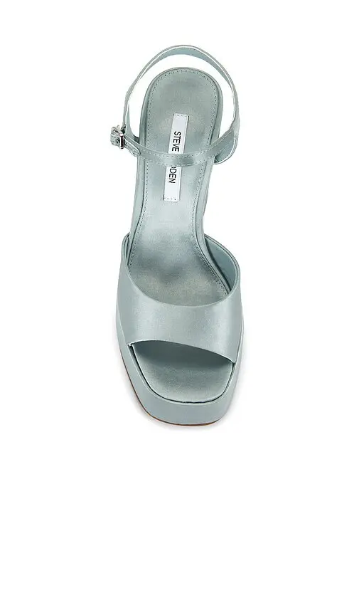 Steve Madden Platform Heels With Ankle Buckle - Teal