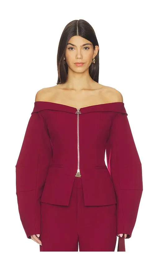 GESTUZ X Barbie Barbara Off-shoulder Blazer