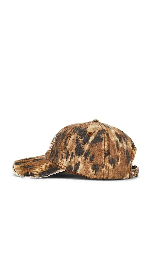GANNI Washed Cotton Print Canvas Cap