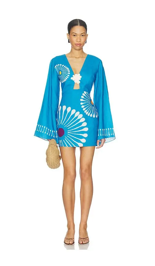 CALA DE LA CRUZ Vera Dress - Blue
