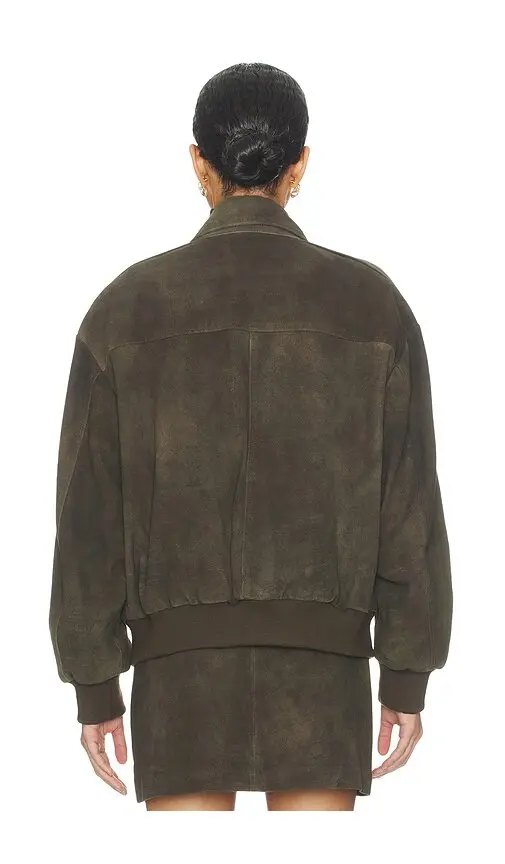 LAMARQUE Trevanna Suede Jacket - Brown