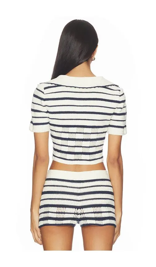 My Beachy Side Hand-crocheted Polo Top
