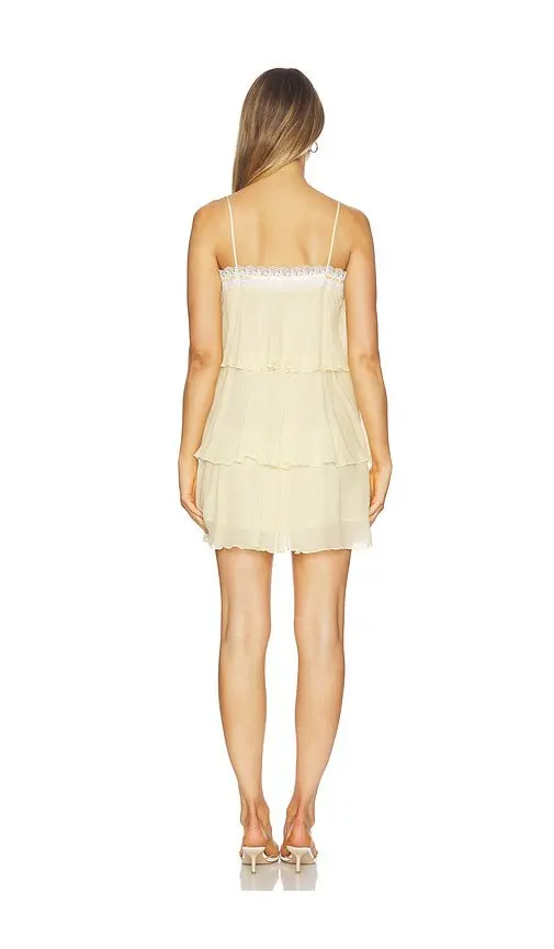 LoveShackFancy Cedra Dress - Yellow