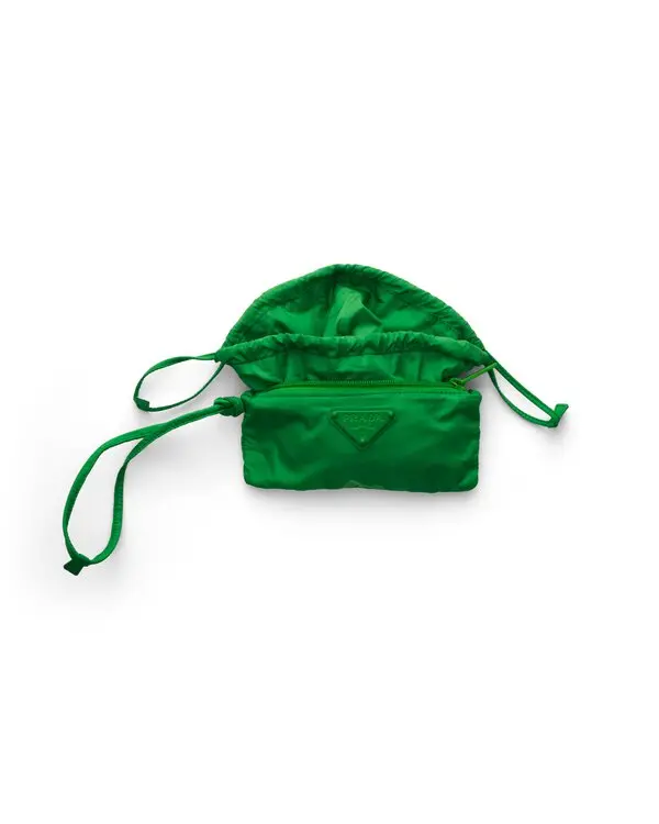 Prada Foldable Re-nylon Pouch - Emerald