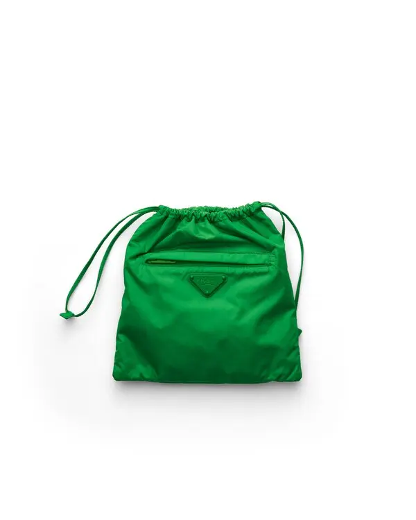 Prada Foldable Re-nylon Pouch - Emerald