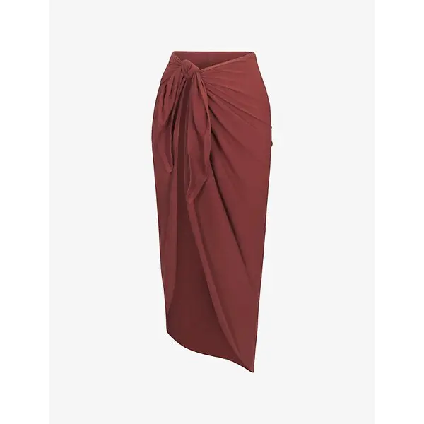 SKIMS Cover-ups Cotton Tie Sarong - Henna
