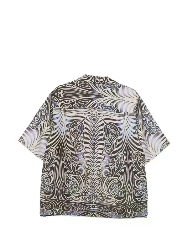 CDLP Graphic-pattern Camp-collar Shirt