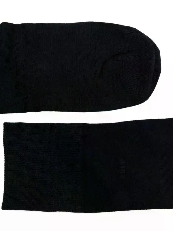 CDLP Logo Print Ribbed Cuff Socks