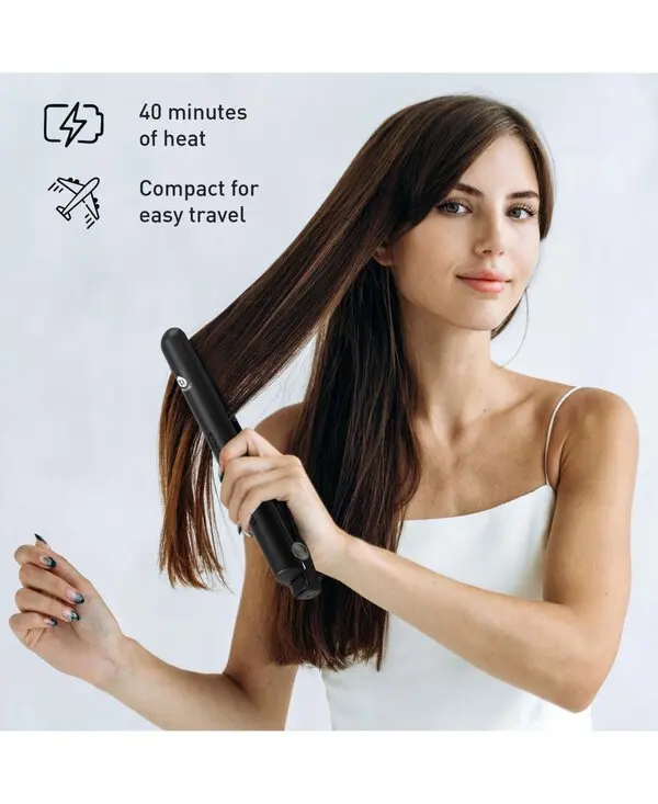 PURSONIC Style-on-the-go Bundle Â Cordless Hair Straightener & One Step Volumizer Brush For Sleek
