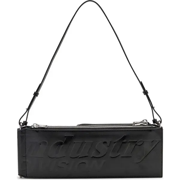 DIESEL® Flag-d-modular Logo Embossed Shoulder Bag - Black