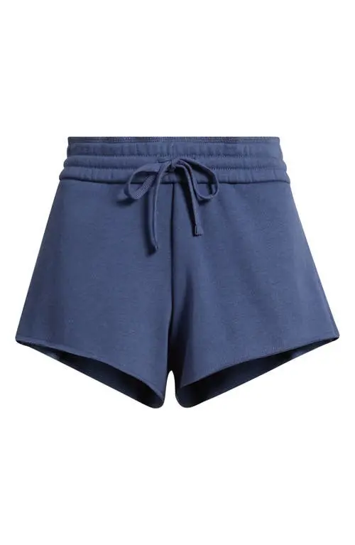 Bp. Foldover Fleece Mini Sweat Shorts - Blue Indigo