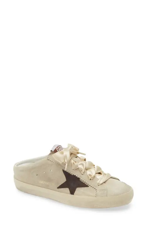 GOLDEN GOOSE Super-star Sabot Mule Sneaker - Beige/brown