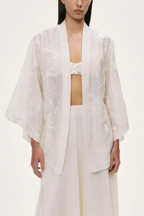 NOCTURNE Textured Jacquard Robe