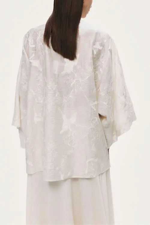 NOCTURNE Textured Jacquard Robe