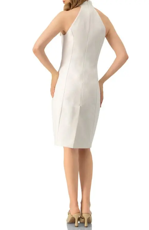 IVONNE High Neck Cotton Mini Dress