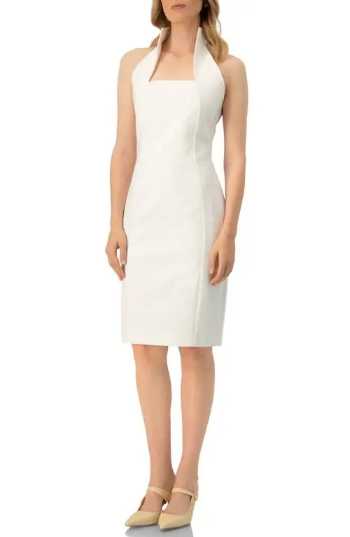 IVONNE High Neck Cotton Mini Dress