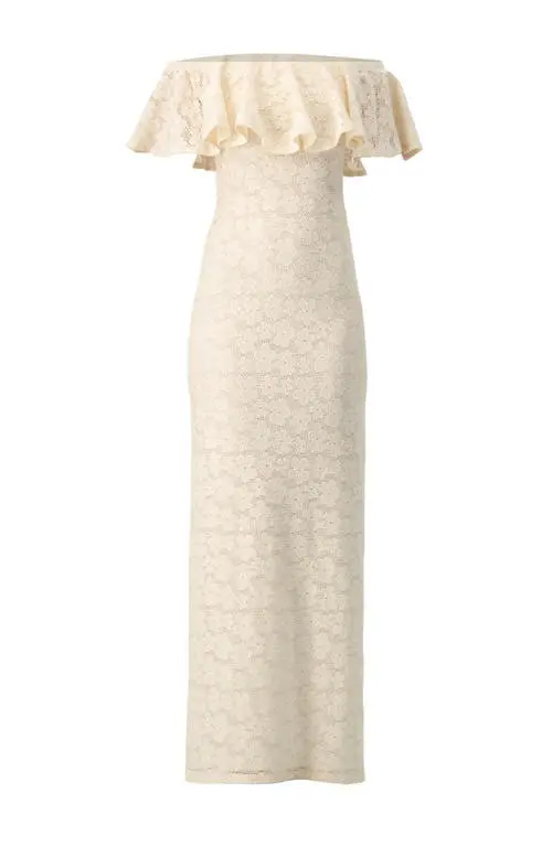 IVONNE Lace Bardot Neckline Dress