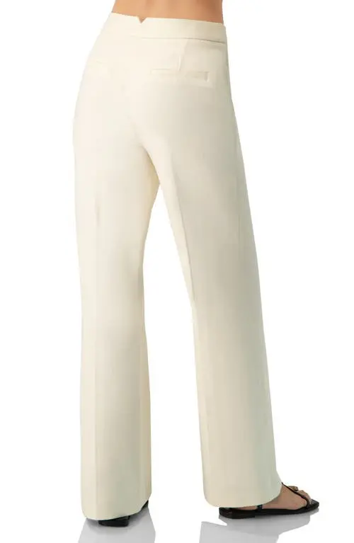 IVONNE Cotton Wide-leg Pants - Ivory