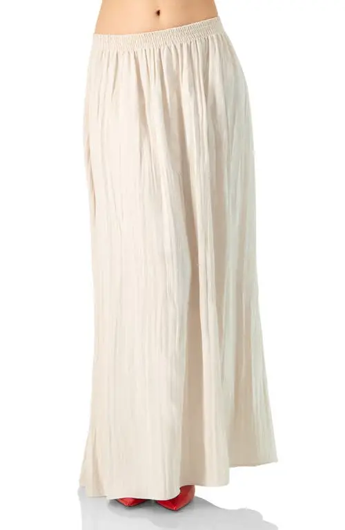 IVONNE Wide Midi Skirt With Slit