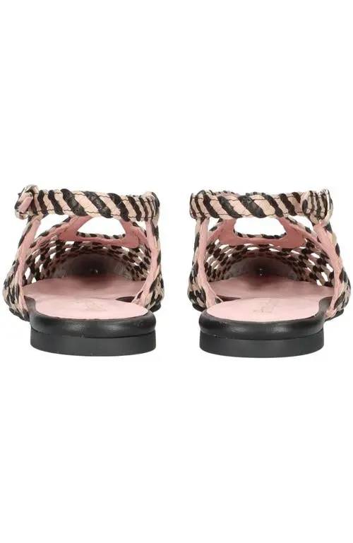 Pretty Ballerinas Pointed Toe Woven Slingback